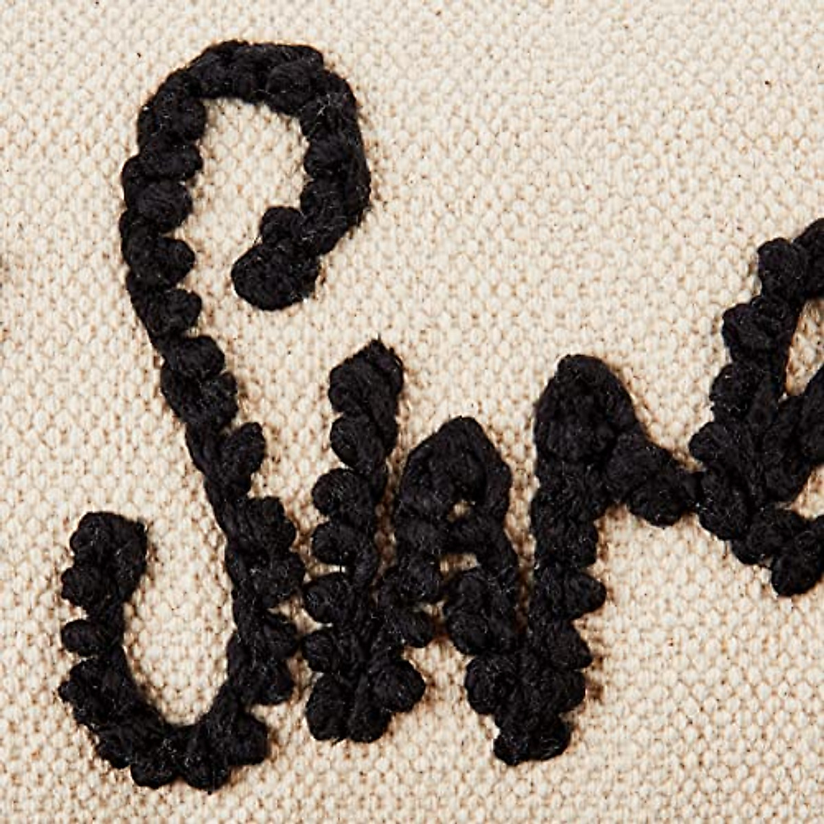 Mud Pie Sweet Home Knot Pillow, 1 Count (Pack of 1), White