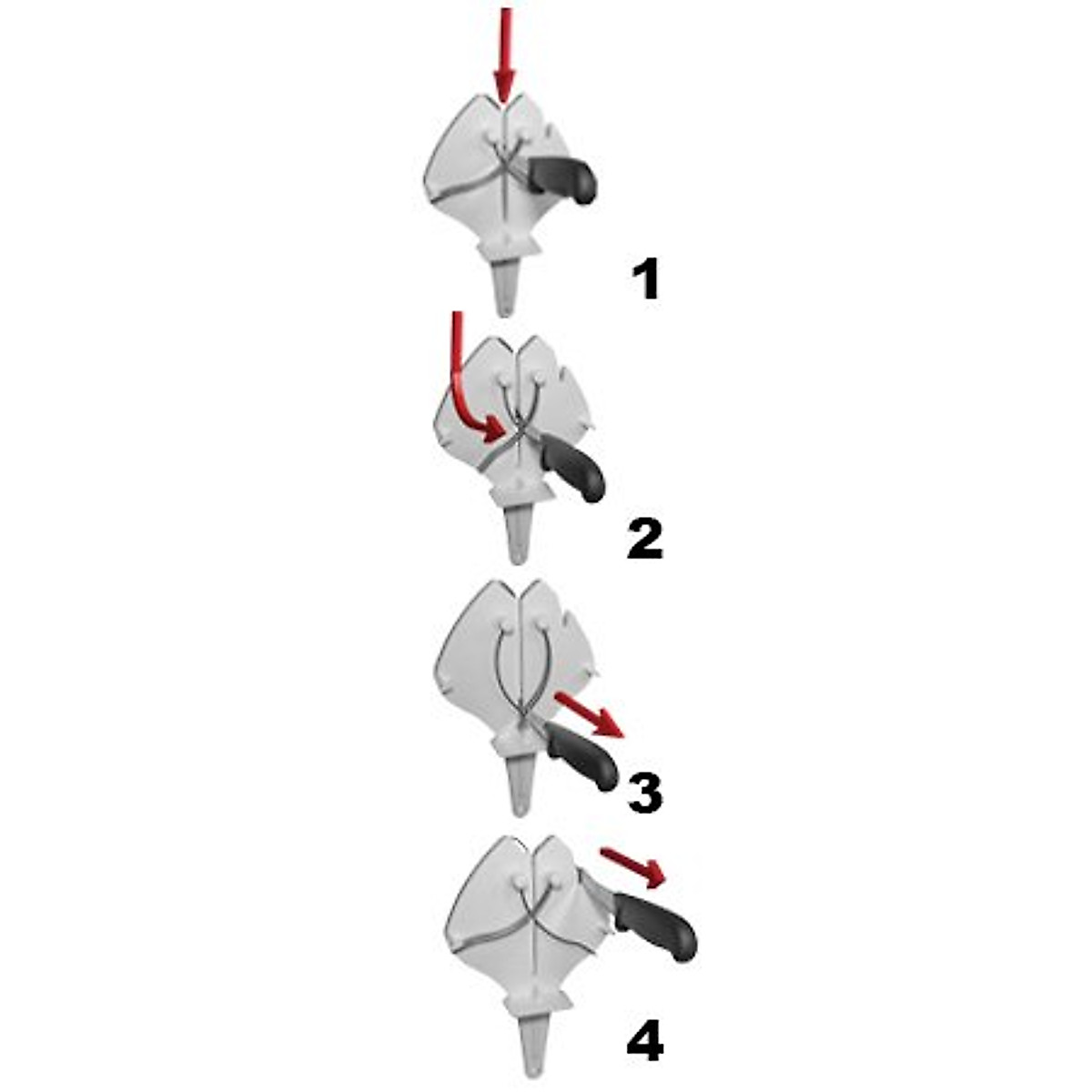 ERGO STEEL 3 PLUS! Knife Edge Maintenance Sharpening Tool W/ Carbide Insert