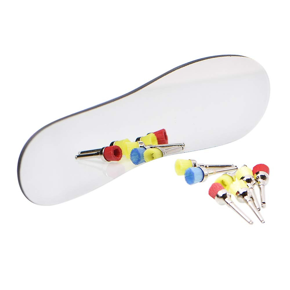 Angzhili 5Pcs/Set Intraoral Mirrors Dental Photography Mirrors Dental Reflector Mirror Glass Occlusal Mirror,Two-sided Orthodontic Mirror Dental Tool