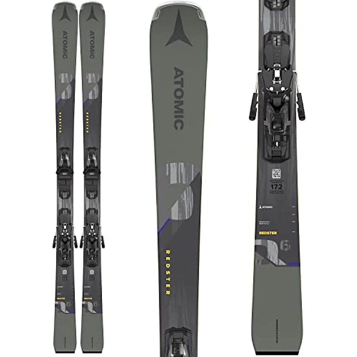 Atomic Redster Q6 Skis w/M 12 GW Bindings Mens Sz 172cm Green