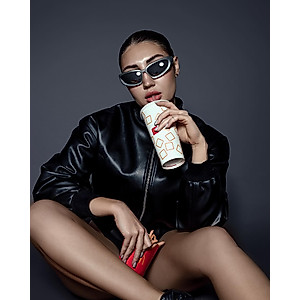 GUVIVI Wrap Around Fashion Sunglasses for Men Women Trendy Swift Oval Silver Dark Sunglasses Shades Glasses Eyeglasses