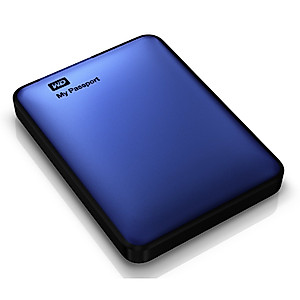 Western Digital My Passport Essential SE 1 TB USB 3.0/2.0 Ultra Portable External Hard Drive (Metallic Blue)
