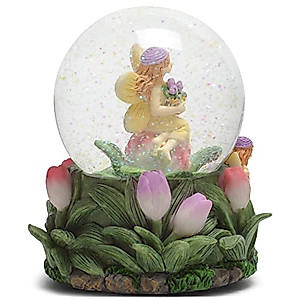 Elanze Designs Pixie Dust Fairies 100MM Music Snow Globe Plays Tune You are My Sunshine