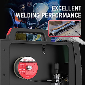 YESWELDER Flux Core Gasless Mig Wire, Mild Steel E71TGS .030-Diameter, 2-Pound Strong ABS Plastic Spool