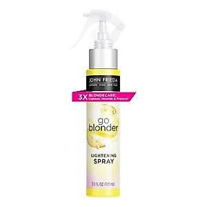 John Frieda Go Blonder Lightening Spray, Controlled Hair Lightener to Gradually Lighten Hair, with Citrus and Chamomile BlondMend Technology, 3.5 Oz