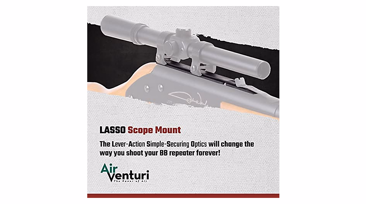 Western Justice Lasso Scope Mount, Aluminum Air Gun Mount Attachment ...