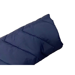 DINGDONG'S CLOSET Baby Boy Girl Winter Hooded Puffer Jacket Snowsuit with Gloves(Navy,9-12M)