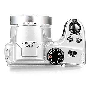 Kodak PIXPRO AZ252 Astro Zoom 16MP Digital Camera (White) Bundle with Camera Case and Accessory Bundle for DSLR, Mirrorless, and Camcorders and 16GB Memory Card (3 Items)