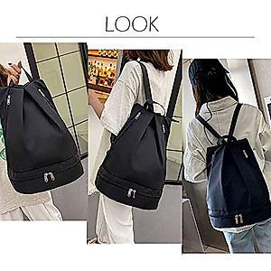 maytopia Gym Backpack for Women with Shoes Compartment & Wet Pocket,Small Workout Water Resistant bag