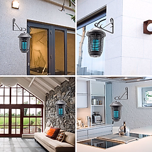 KPS Electric Bug Zappers, New Upgrade with Free Hanger 40W Outdoor Pest Control Lantern for Mosquitoes, Flies, Gnats, Pests & Other Insects, 1 Acre Coverage (1 Pack)