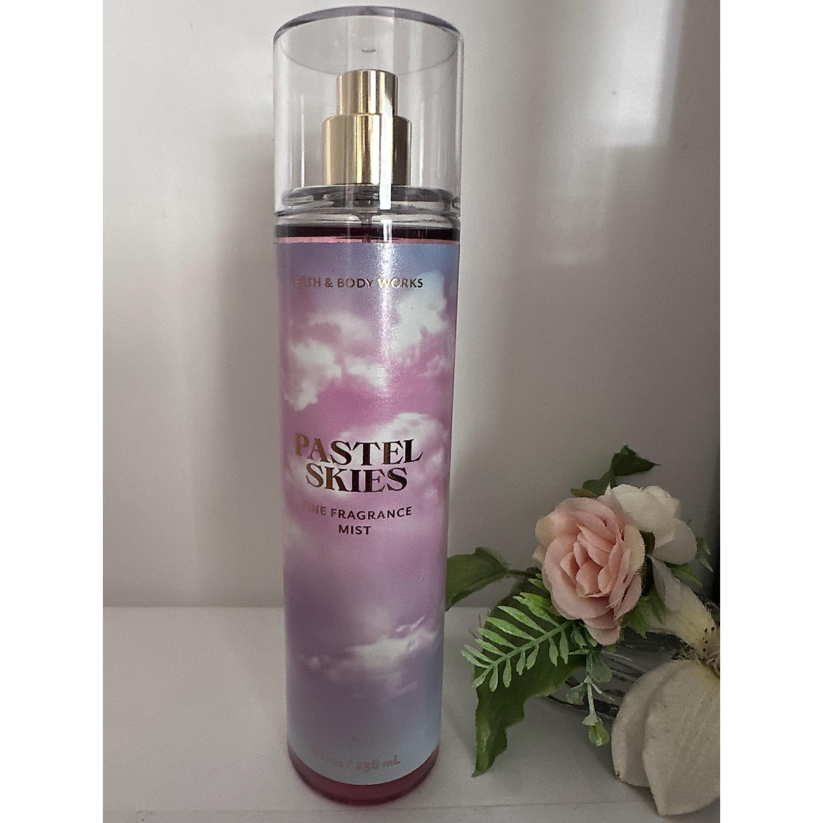 Bath and body Lotion, Perfume Mist, Shower Gel Holiday and Tropical Fragrance Collection (Pastel Skies Mist, 8 Ounce)