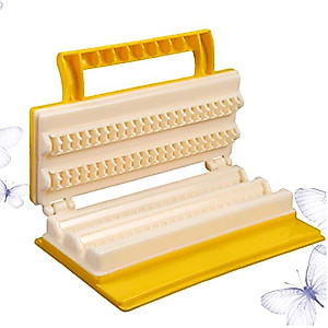 DOITOOL Meat Skewer Tools Barbecue Meat Skewer Machine BBQ Meat String Device Quick Portable Meat Skewer Box Easy Skewer Tools (Double-Row) Meat Maker Grill