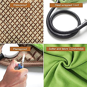 HELLOMOTO Pet Heating Pad, 12 Heat Settings Dog Cat Heating Pad with Timer, Electric Pads for Dogs Cats with Chew Resistant Cord (Small)