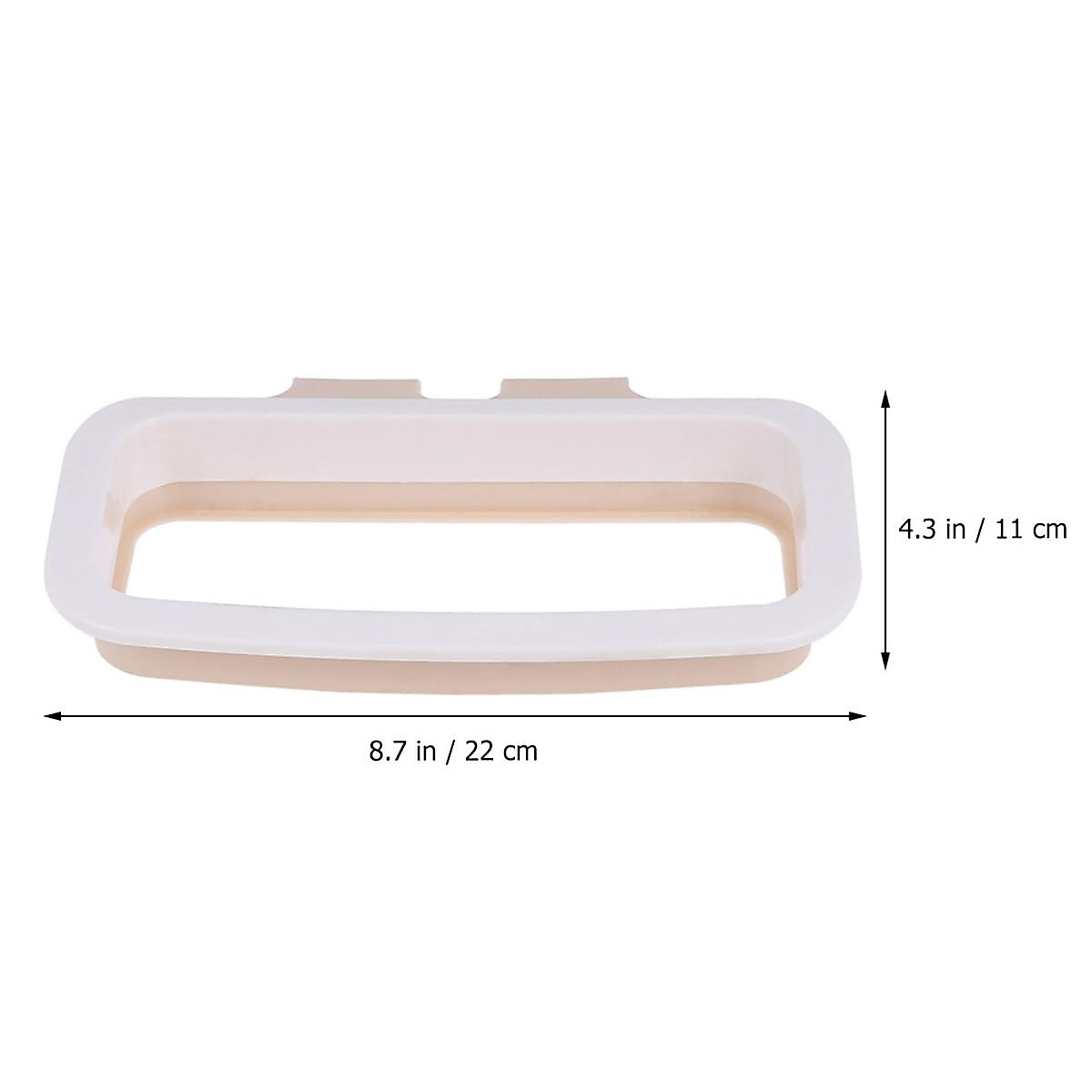 Cabilock Rack Cabinet Plastic Bag Holder Bag Rack Plastic Trash Garbage Kitchen Cabinet Storage Shelf Door Hanging White Bag Holder Bags Over Garbage Bag Storage Over