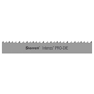 Starrett Intenss PRO-DIE Bi-Metal Band Saw Blade - Ideal for Contour Cutting on Vertical Machines - 05 Ft., 04-1/2", 1/2 x .025 x 10-14/P - 99186-05-04-1/2