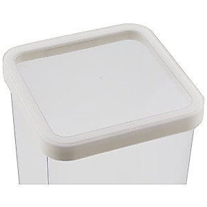 rotho World Create 69002 ViV Storage Container, 50.1 fl oz (1,500 ml), Pasta Container, Square, Dishwasher Safe