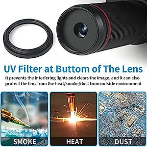 HDMI Digital Microscope for Adults, LINKMICRO LM301 260X 1080P Soldering Electronic Microscope with 5" IPS Screen, UV Filter PCB Repairs SMT SMD Tool, Windows Compatible