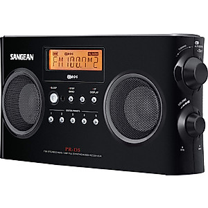 Sangean PR-D5BK AM/FM Portable Radio with Digital Tuning and RDS (Black)