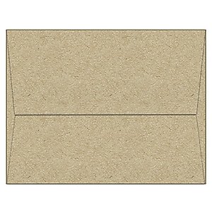 Note Card Cafe A7 7.25 x 5.25 in Blank Brown Kraft Envelopes | 100 Pack | Sealable, Square Flap | Perfect for Invitations, Greeting Cards, Baby Showers, Weddings, Mailing, Crafts | Printable