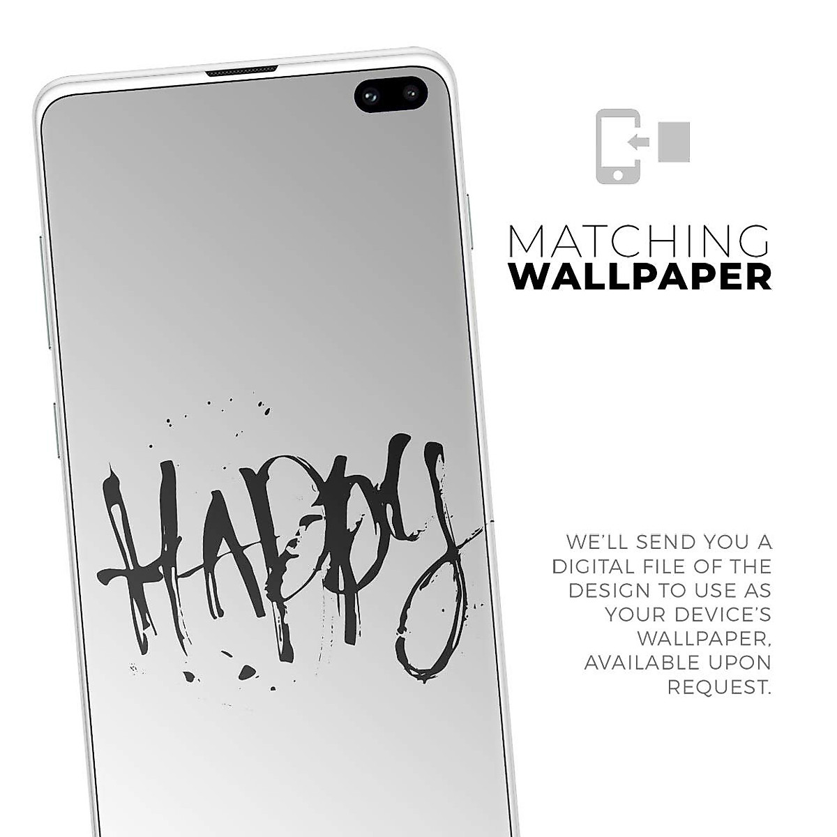 DesignSkinz Happy Splatter Protective Vinyl Decal Wrap Skin Cover Compatible with The Samsung Galaxy S20 (Screen Trim & Back Glass Skin)