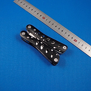 Tools of Life® Multitool Deluxe Black-Multi Tool Pouch Folding Hand Tool, Multifunction, Multipurpose Survival Tool with Gift Box