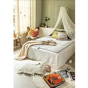 Navien Mate Far Infrared Heated Mattress Pad, Smart Care Heating with Sleep Mode Feature, Wi-Fi Enabled & Washable (Double)