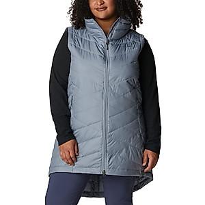 Columbia Women's Heavenly Long Vest, Trade Winds Grey, Small