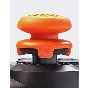 KontrolFreek GamerPack VX for PlayStation 4 (PS4) Controller | Performance Thumbsticks | 3 High-Rise, 1 Mid-Rise Concave | Black/Orange