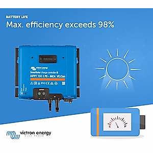 Victron Energy SmartSolar MPPT MC4 VE.Can 150V 70 amp 12/24/36/48-Volt Solar Charge Controller (Bluetooth)