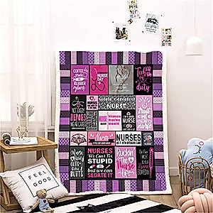 Juirnost Nurse Gifts for Women,Nurse Gifts Throw Blanket,Nurse Gifts,Gifts for Nurses,Nurses Day Gifts,Nurse Blanket,Nurse Retirement Gifts for Women,Retirement Gifts for Nurses for Bed Sofa 50X60inch