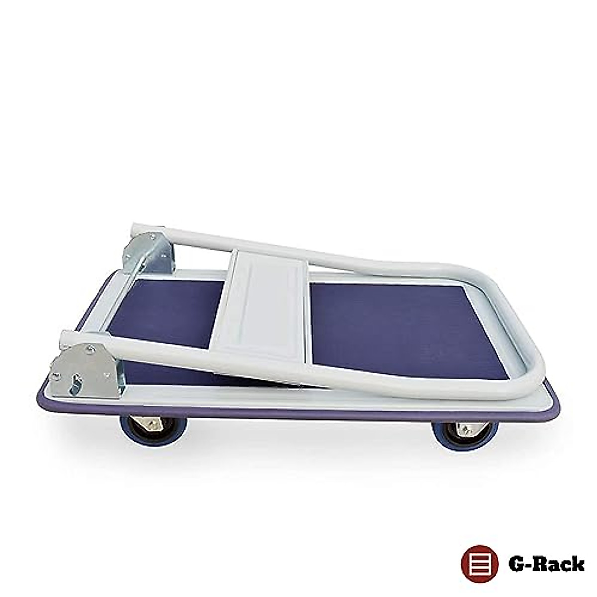 Heavy Duty Folding Industrial Platform Trolley - Foldable Trolley on Wheels for Moving, Loading, Delivery and Removal of Heavy Items With Anti Puncture Tyres and 330 LB Load Capacity - 5 Year Warranty