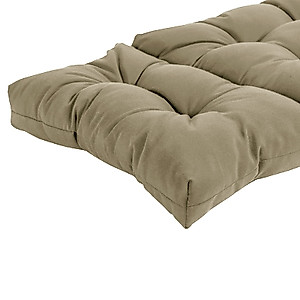 QILLOWAY Indoor/Outdoor Chaise Lounge Cushion,Spring/Summer Seasonal Replacement Cushions. (Beige)