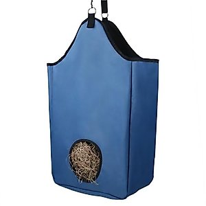 TNBUENO Horse Hay Bag with Metal Snap Fastener, Hay Bag Feeder Sack Storage Bag for Horse Cow Goats Donkey Cattle Rabbit