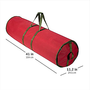 ZOBER Wrapping Paper Storage Containers - 40 Inch Gift Wrapping Organizer Storage - Fits 20 Standard Rolls of Wrapping Paper - Breathable Fabric, Waterproof