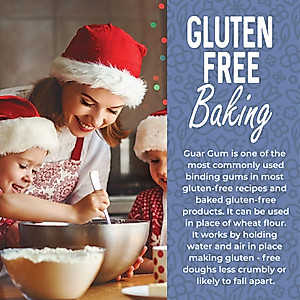 Guar Gum Powder, 16oz, 1 Lb, Gluten Free, Baking Thickener & Binder, Food Grade, Keto Friendly, non-GMO