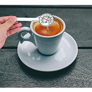 Efengcook 1 3/8 Inch Dial Milk Coffee Food Thermometer with Clip,Best Instant Read Thermometer for The Coffee Drinks,Chocolate Milk Foam,Meat Cooking