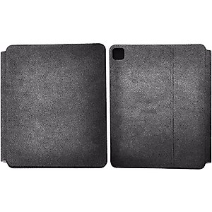TYXDKJ Alcantara Case for iPad,Double-sided Handmade, Compatible with 11 inch iPad Pro 1/2/3 and 10.9 iPad Air，Equipped with Wireless Keyboard(Black)