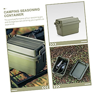 Unomor 1 Set grill spices mini condiment bottles mini containers camping spices bbq spices grilling spices portable seasoning container camping jars plastic barbecue Accessories travel