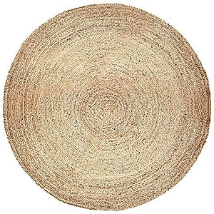Hand Braided Round Jute Rug Area Round Rug Custom Size Round Rug Indian Handmade Home Decor Round Rug (2'X2')