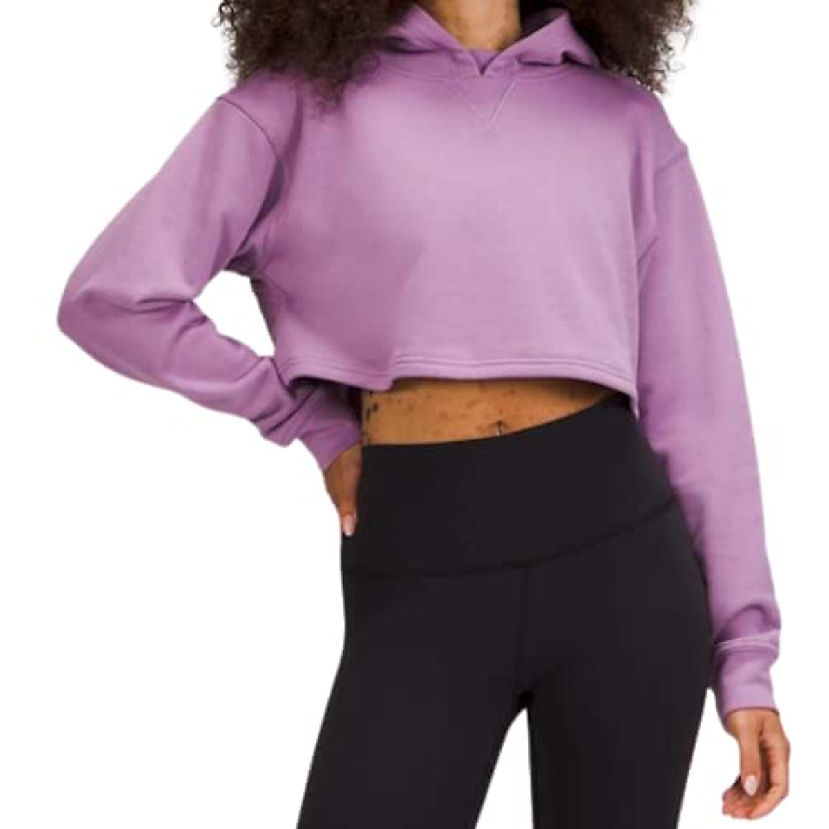 Lululemon All Yours Cropped Hoodie (Wisteria Purple, Size 6)