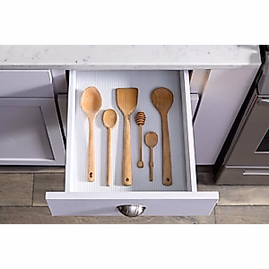 EasyLiner Select Grip Shelf Liner for Drawers & Cabinets - Easy to Install & Cut to Fit - Non Slip Non Adhesive Grip Shelf Liner for Kitchen Drawers, Bathroom, Pantry - 12in. x 24ft. - White