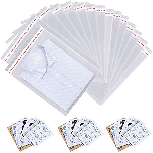 14 x 20 inches Large Resealable Cellophane Bags, 100ct Plastic Clear Self-sealing Gift Bags Self-Adhesive Sealing Plastic Cello Bags in Bulk for Gifts and Clothes, Basket Gift Bags, 100 pcs