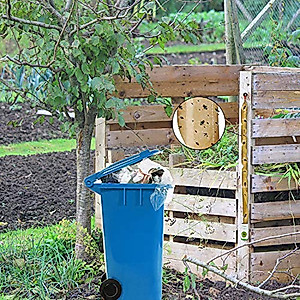 Garsum Fly Strips Traps, Fruit Fly Paper, Sticky Fly Ribbon Catcher, 12 Pack Gnat Insects Traps for Indoor and Outdoor