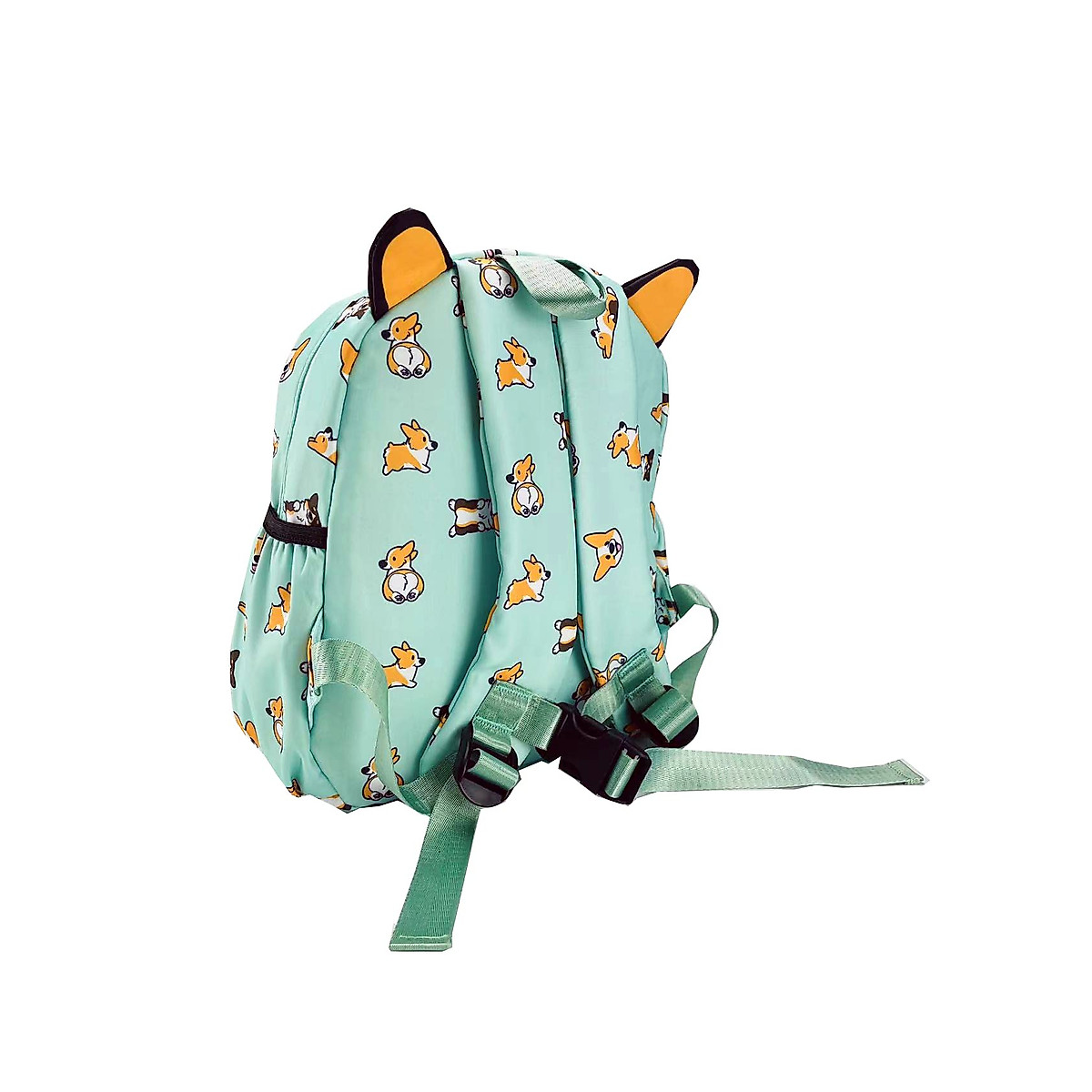 Baystory 12 Inch Corgi Kids School Cute Mini Backpack Durable Waterproof Multipurpose Backpack Ergonomic And Comfort for Kids (green)