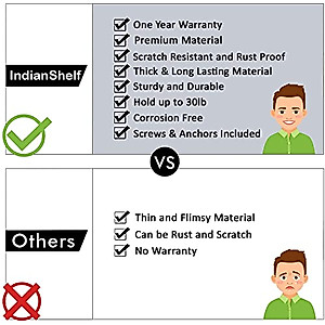 Indian Shelf 3 Pack Key Holder Hooks | Gold Wall Coat Hooks | Brass Towel Hook for Bathroom Wall Mounted | Flower Single Towel Hooks for Bathrooms | Wall Hooks Coat [12.70 cm]