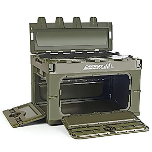 Chanjarhill Collapsible Lidded Trunk Organizer Camping Storage Box Multi function box