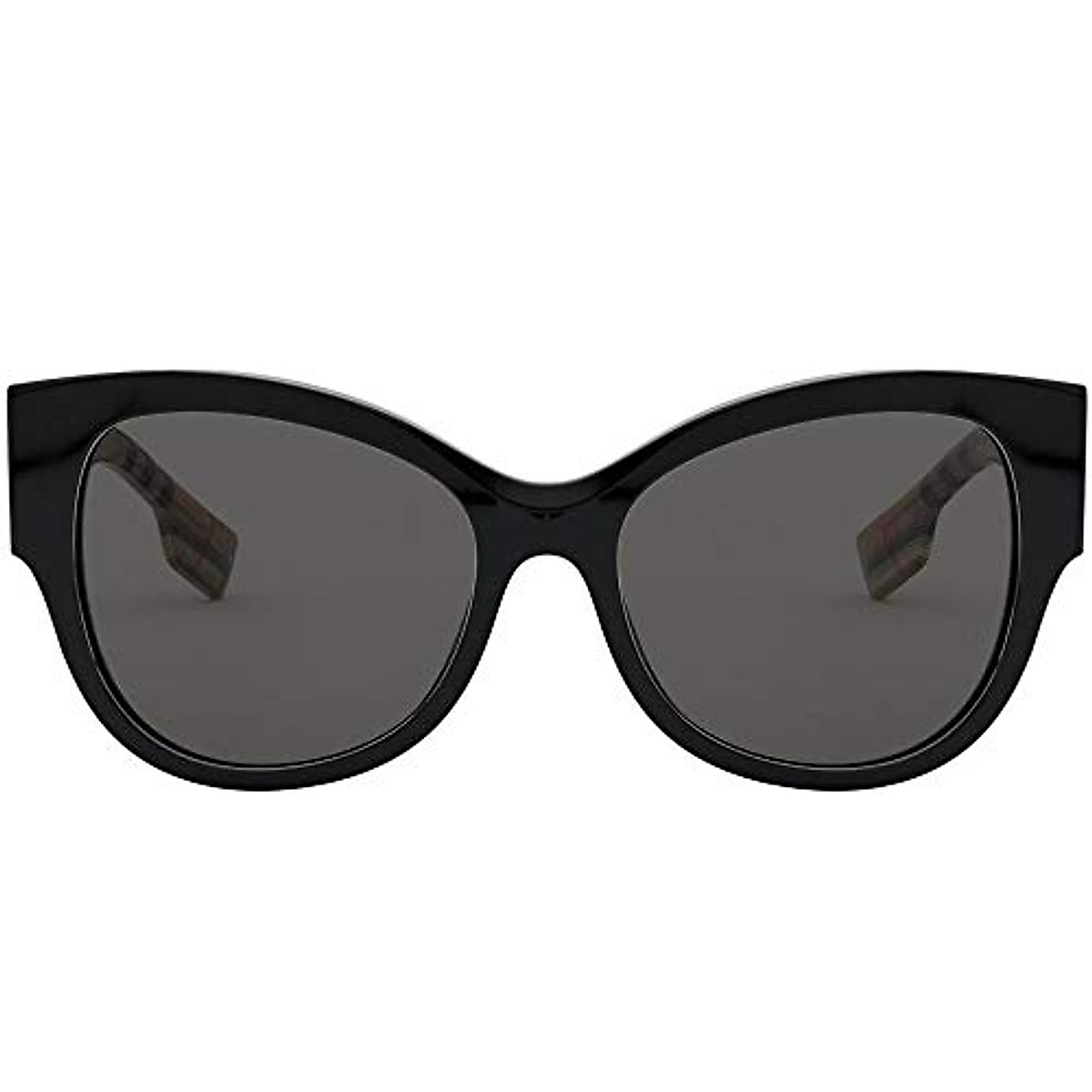 BURBERRY BE 4294 375787 Black Plastic Butterfly Sunglasses Grey Lens