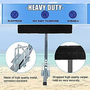 ECOTRIC Short Boat Trailer 2' Bunk Board Guide-On Carpeted Kit A Pair w/Hardware