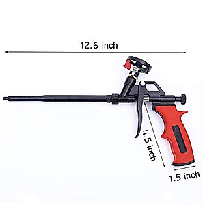 DAFEIKE Spray Foam Gun Expanding Foam Gun Less Cleaner, Updated Teflon Pro Foam Dispensing Gun, Insulating Foam Sealant Sprayer, Pu Foaming Applicator for Caulking and Insulation