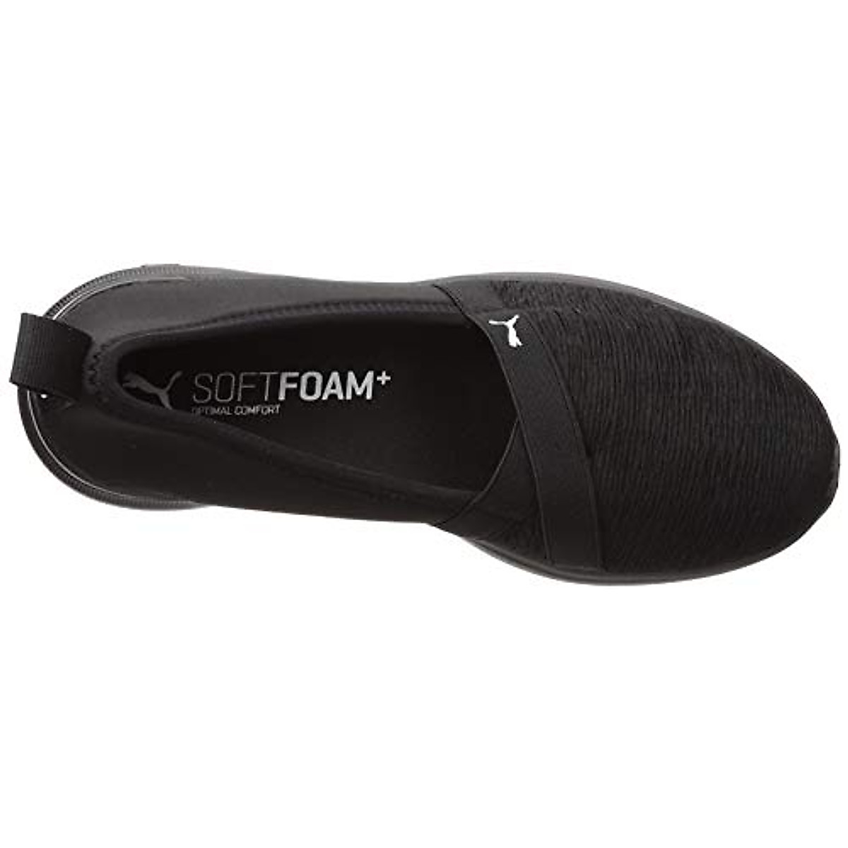 PUMA womens Adelina Sneaker, Puma Black- Puma White, 9 US